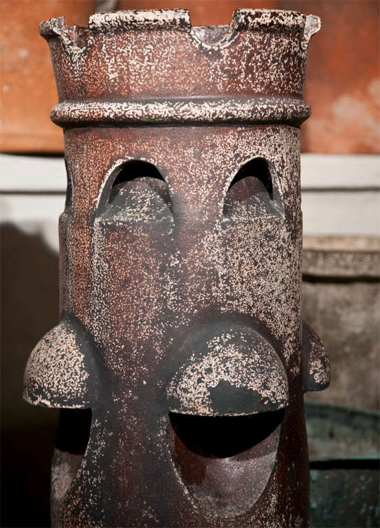 Crazy Mottled Chimney Pots at 1stDibs