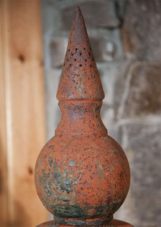 Carved Yorkstone and Cast Iron Lamp Post Fountain For Sale at 1stDibs ...