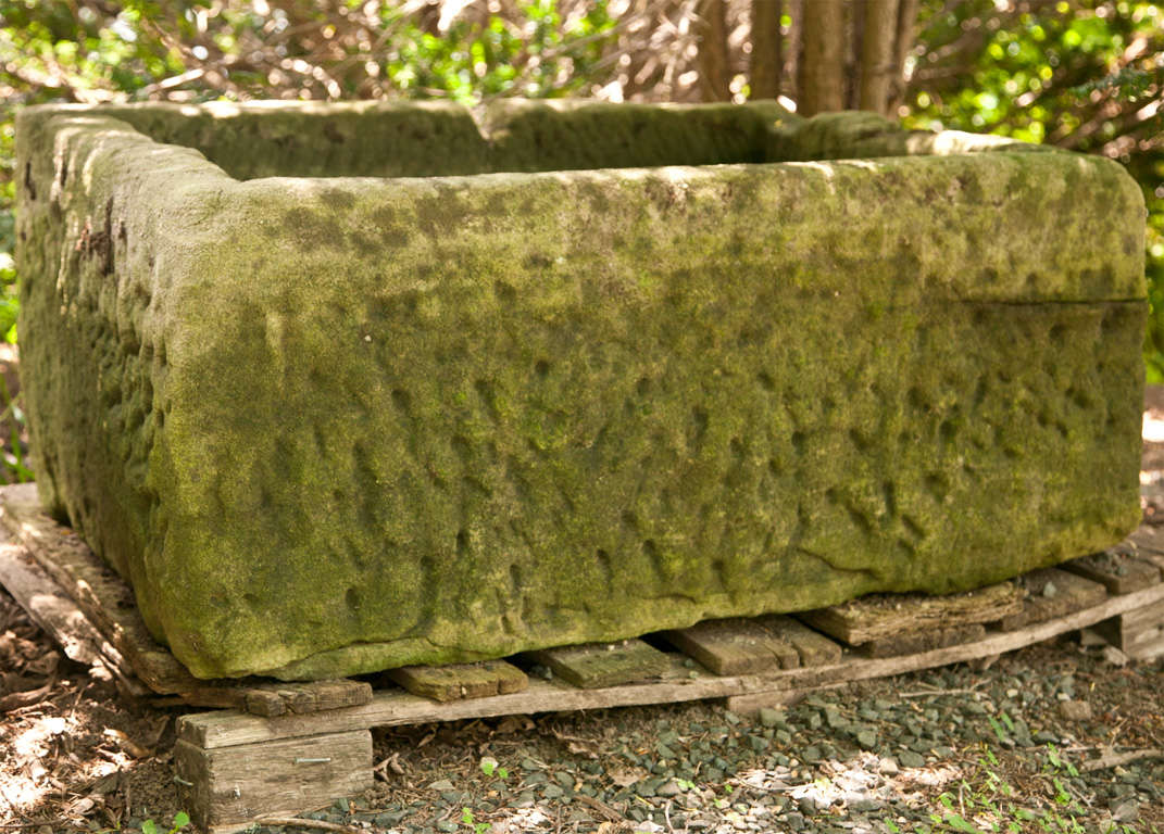 English 19thC Carved Stone Trough at 1stDibs