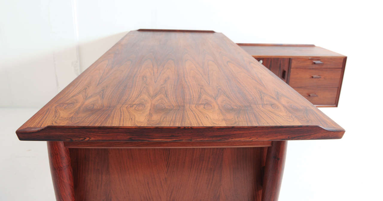 Arne Vodder for Sibast L-shaped Executive Desk and Sideboard at 1stDibs ...