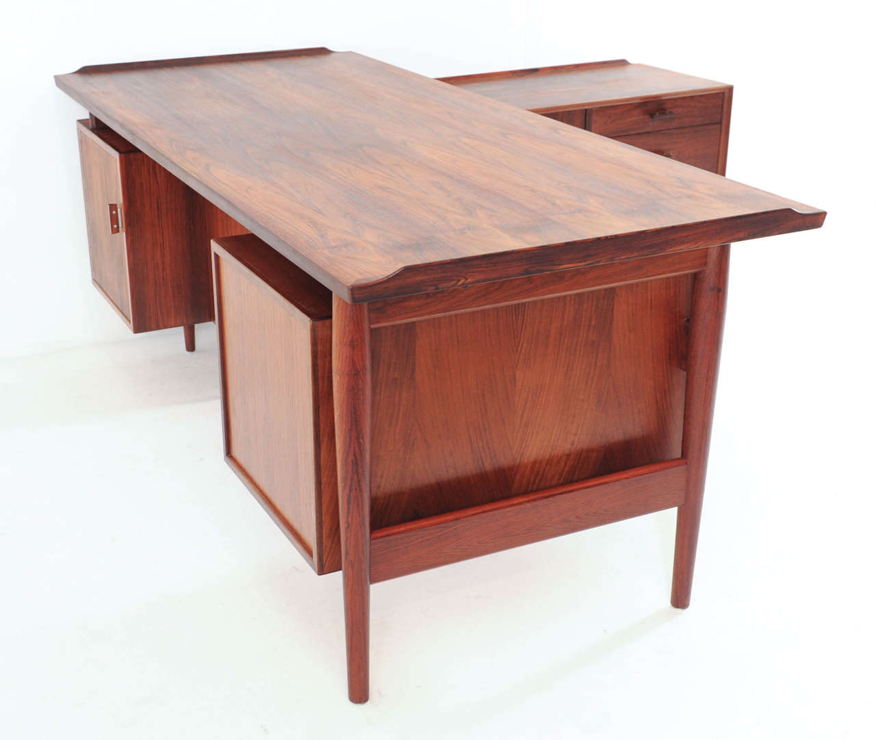 Arne Vodder for Sibast L-shaped Executive Desk and Sideboard at 1stDibs ...