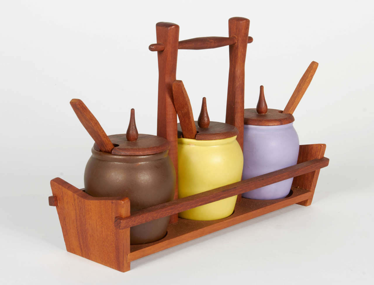Italian Teak Condiment Server by Anri Form at 1stDibs