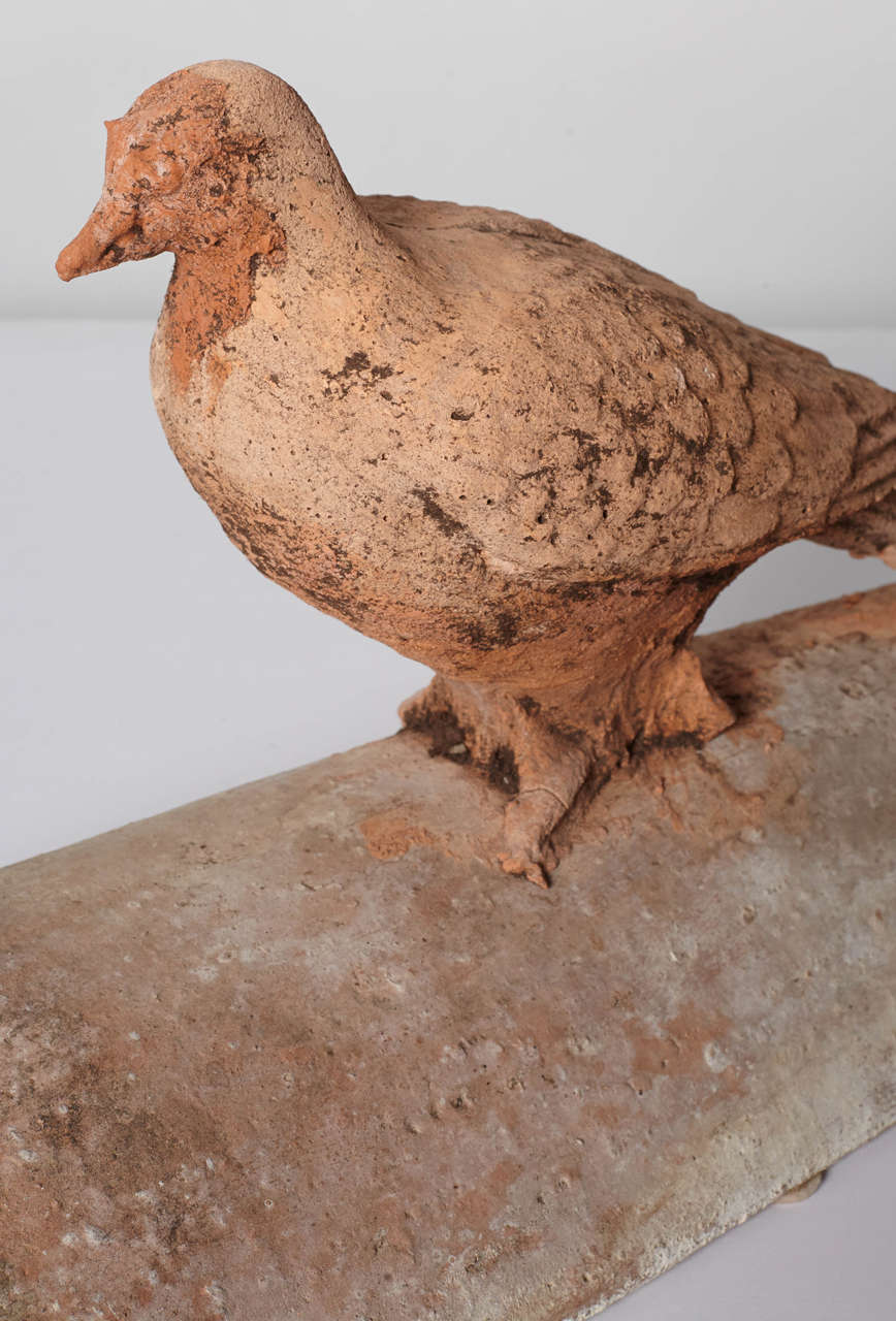 20th Century French Terracotta Bird Roof Tile at 1stDibs | french roof ...