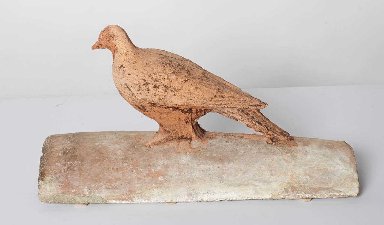 20th Century French Terracotta Bird Roof Tile at 1stDibs | french roof ...