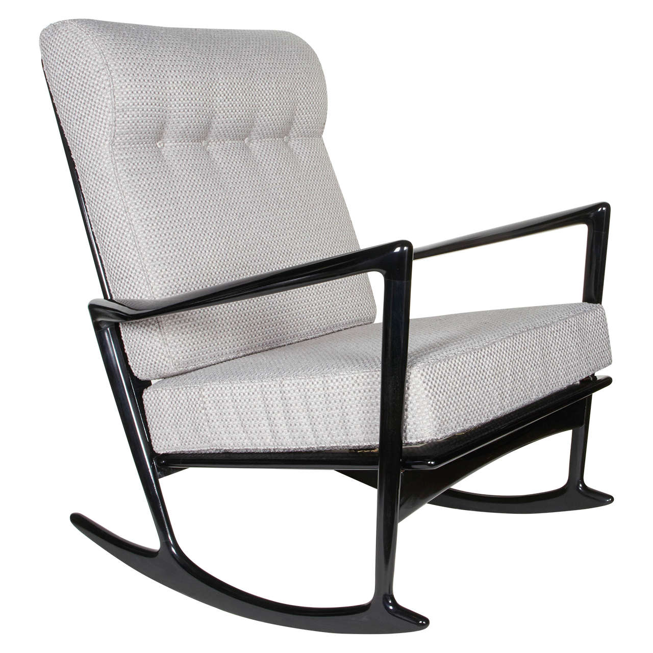 Mid-Century Modernist Rocking Chair Designed by Ib Kofod-Larsen at 1stDibs