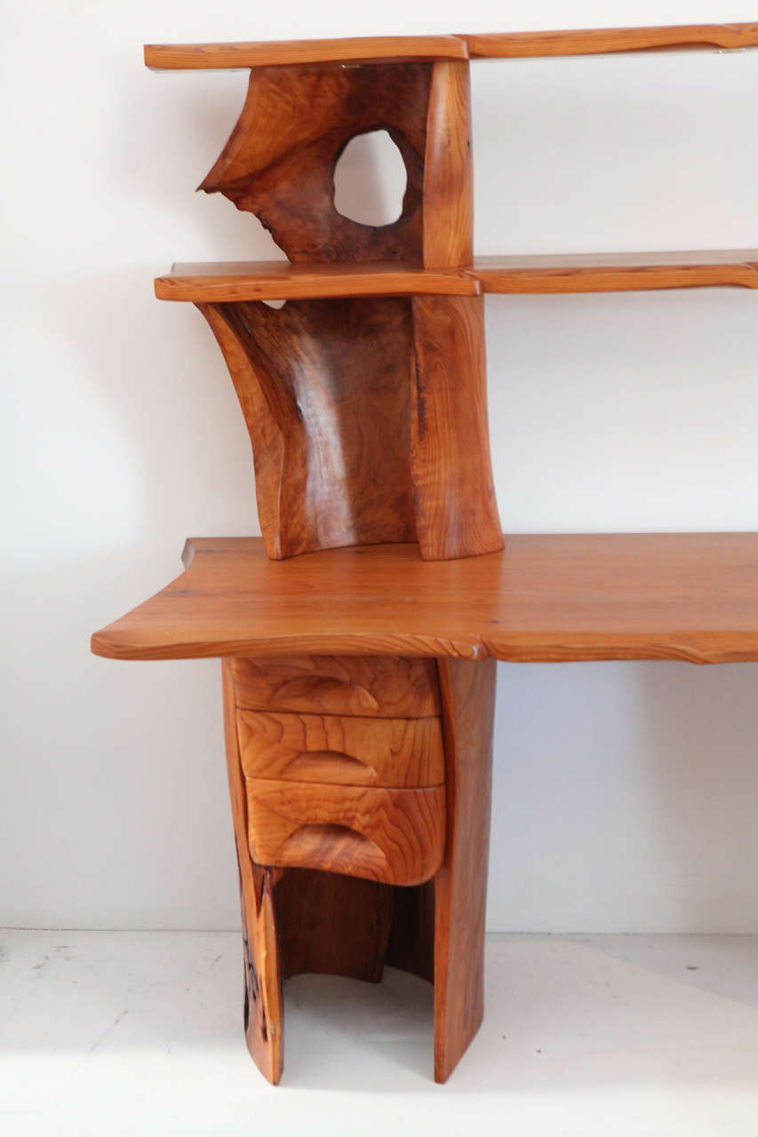 Scott Jaster Studio Organic Carved Desk For Sale at 1stDibs | organic desks