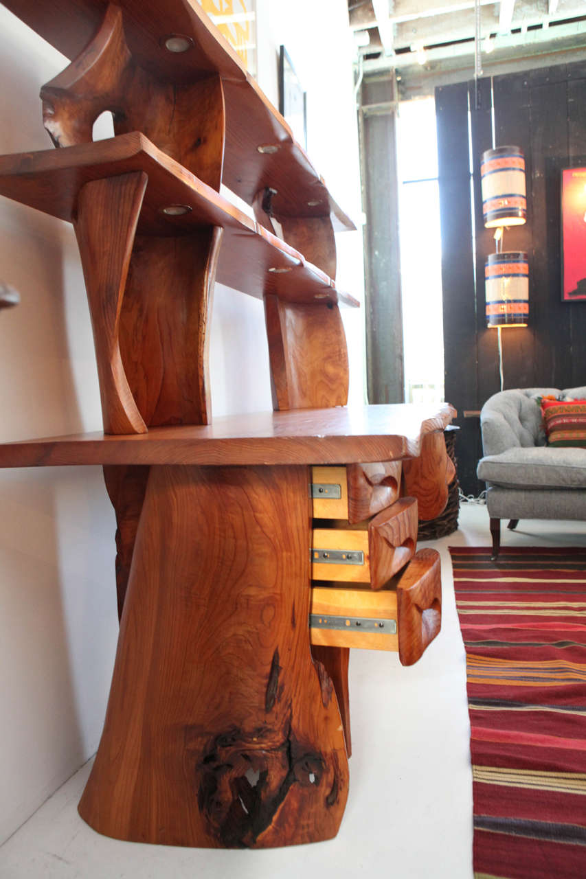 Scott Jaster Studio Organic Carved Desk For Sale at 1stDibs | organic desks