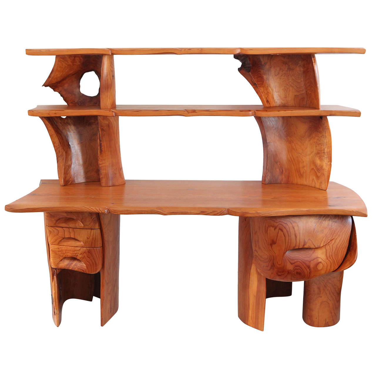 Scott Jaster Studio Organic Carved Desk For Sale at 1stDibs | organic desks