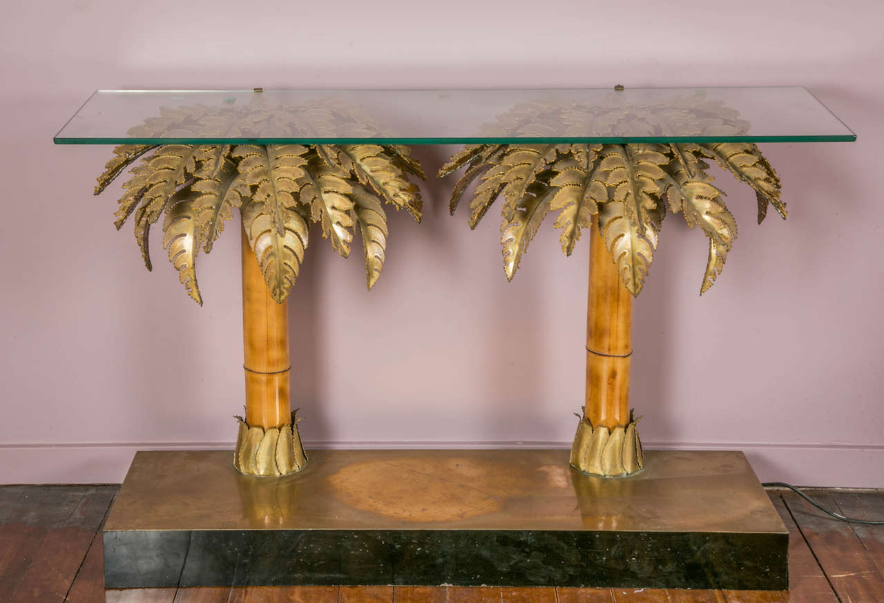 Palm Tree Console Table at 1stDibs