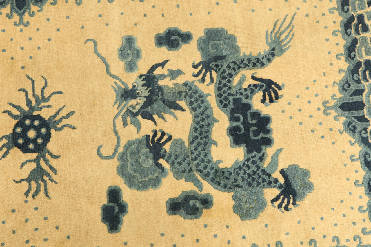 Antique Chinese Dragon Ningxia Rug For Sale at 1stDibs | chinese dragon ...