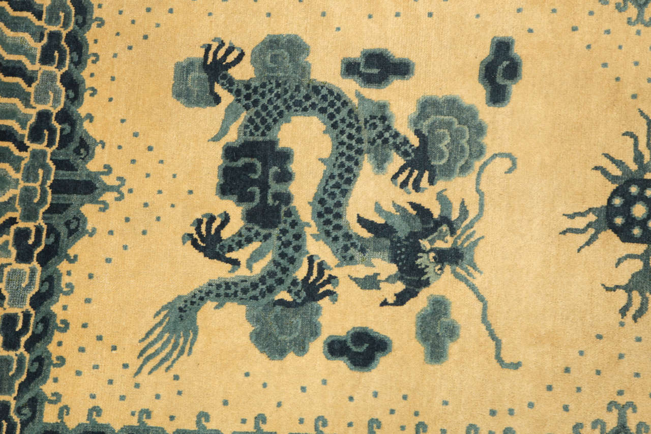 Antique Chinese Dragon Ningxia Rug For Sale at 1stDibs | chinese dragon ...