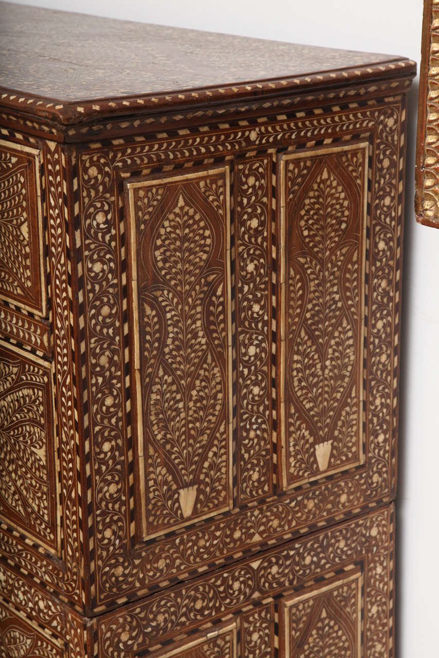 Bone Inlaid Chest of Drawers at 1stDibs