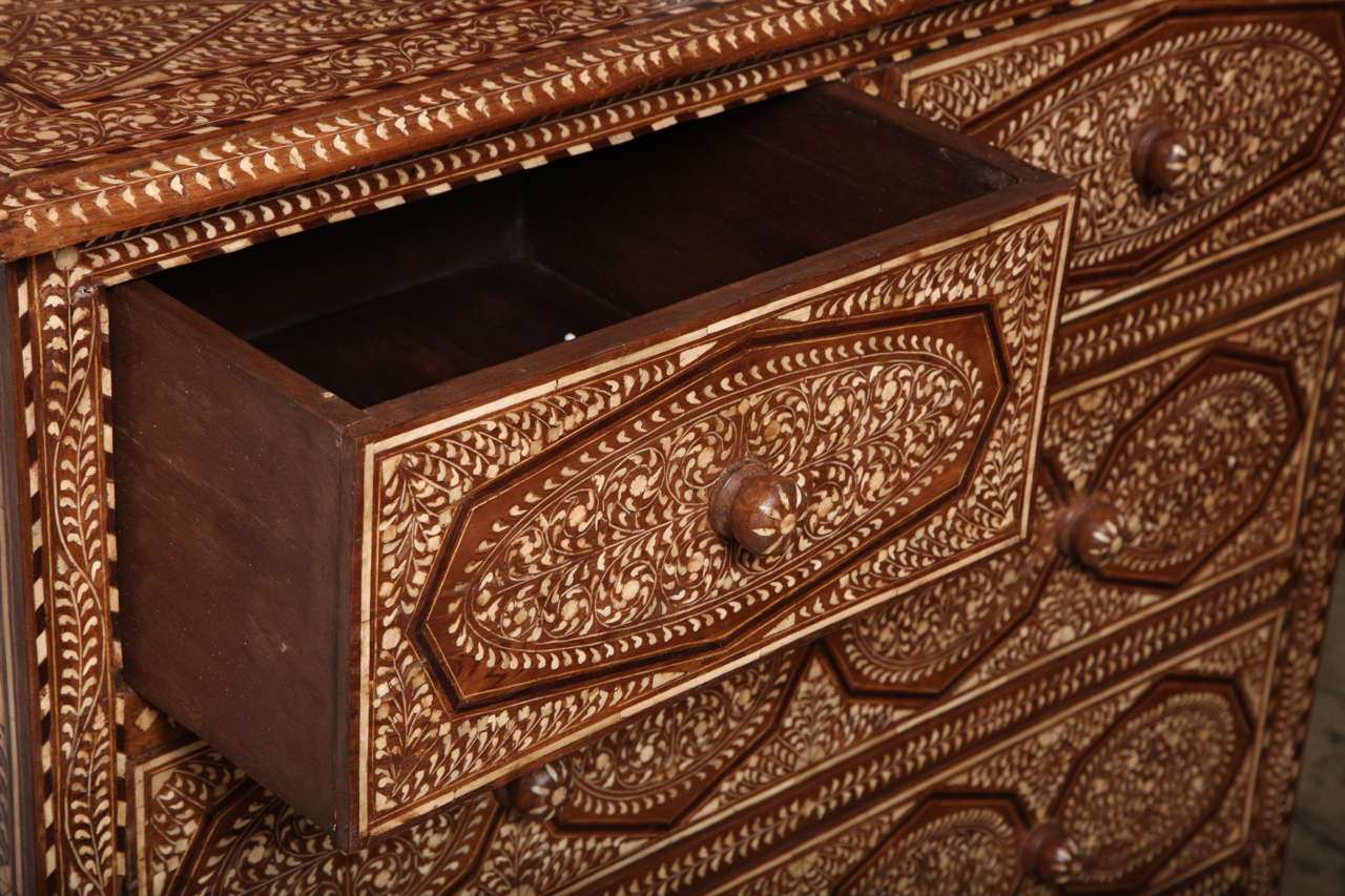 Inlaid Chest of Drawers at 1stDibs