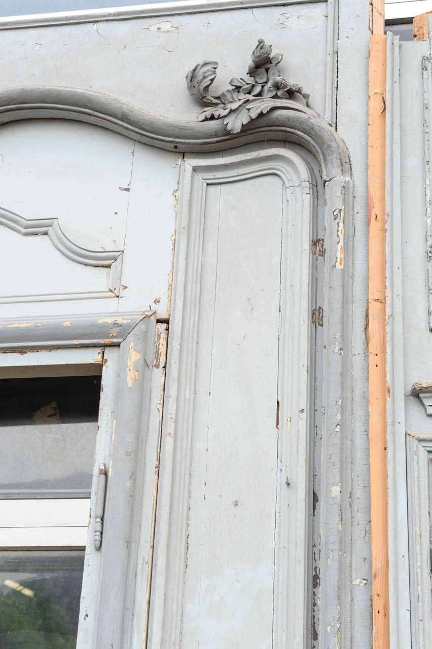 18th Century French Four-Door Louis XIV Carved Oak Wooden Paneling ...