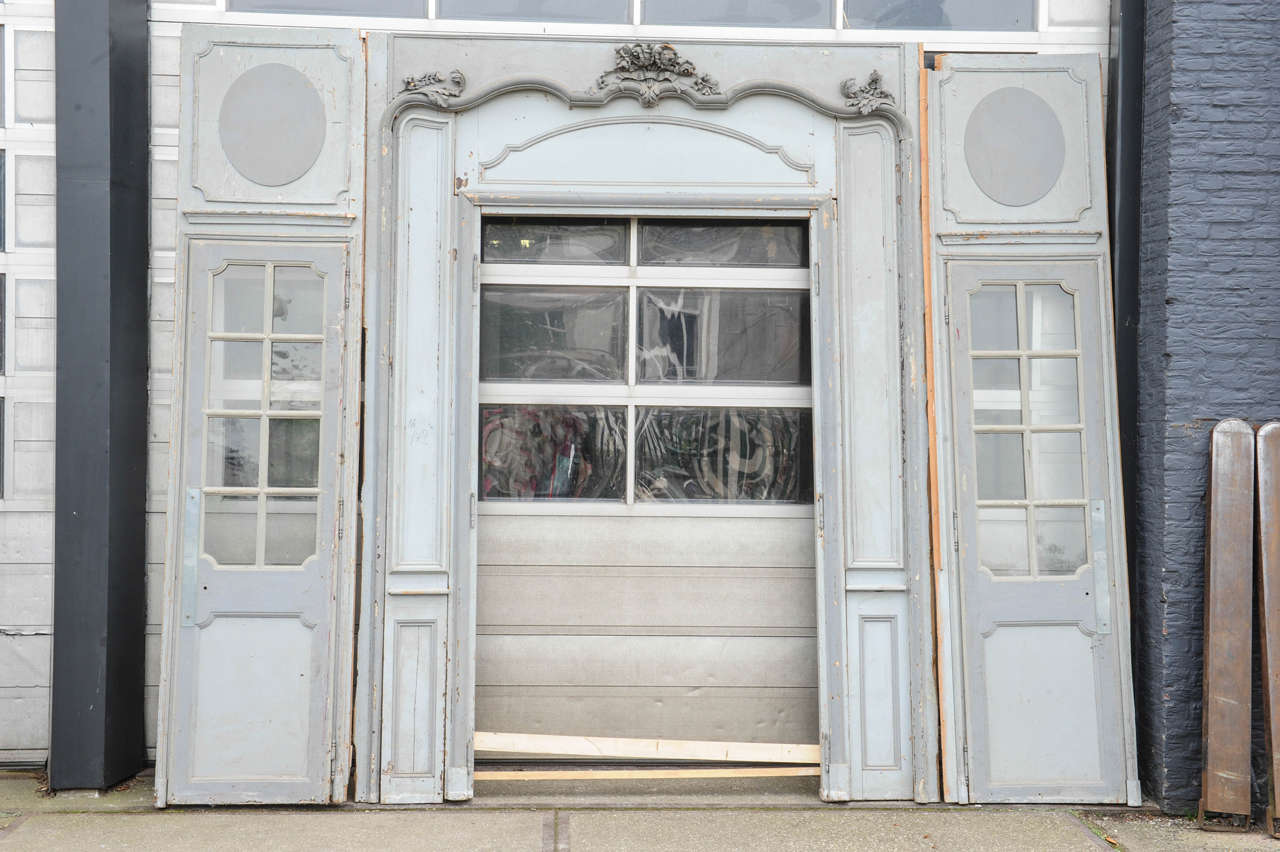 18th Century French Four-Door Louis XIV Carved Oak Wooden Paneling ...