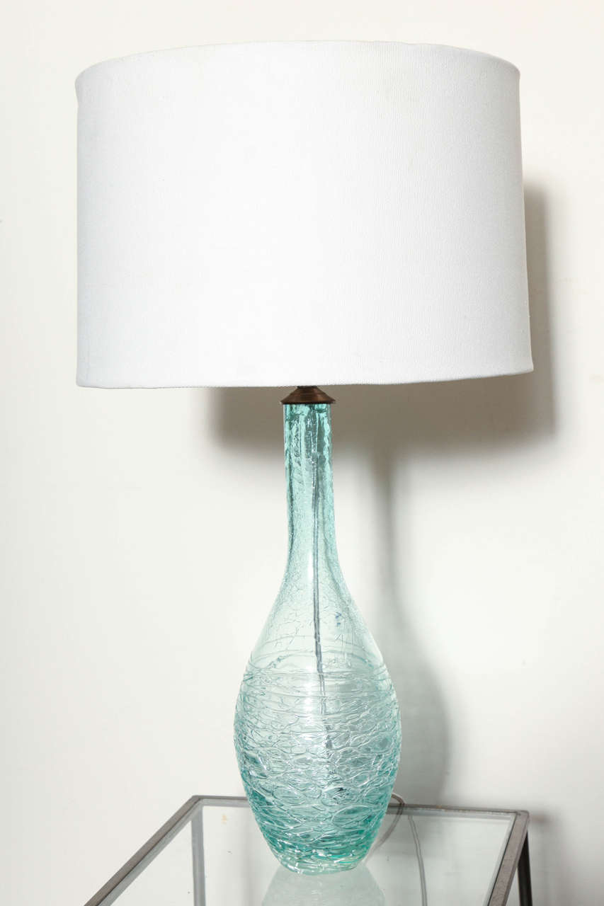 Pair of Spun Murano Lamps at 1stDibs
