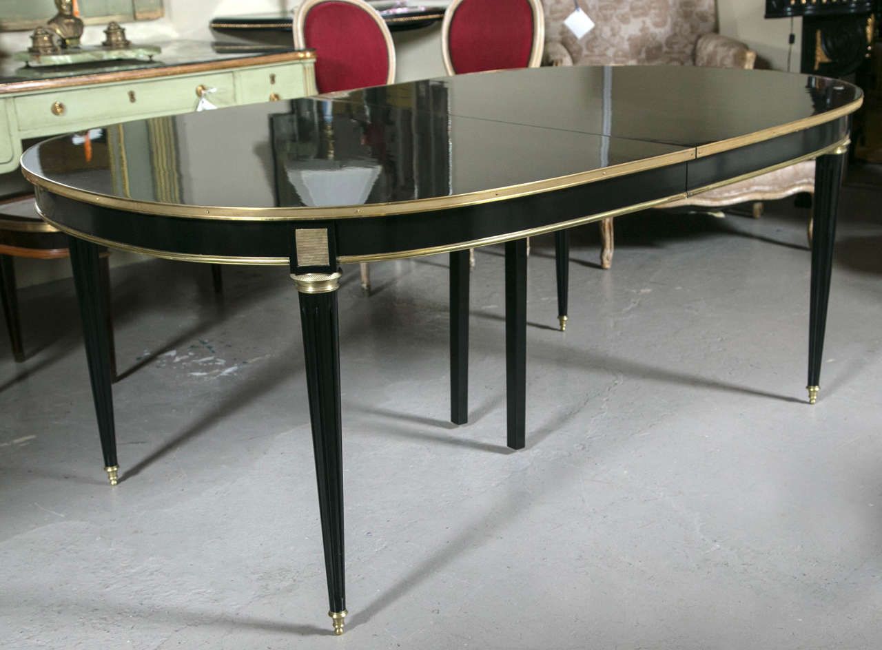 Louis XVI Piano Ebony Finish Dining Table by Maison Jansen at 1stDibs ...