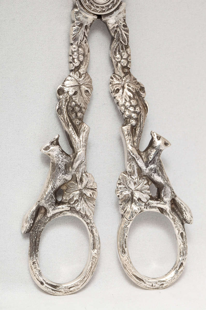 Victorian Style Sterling Silver Grape Shears For Sale at 1stDibs ...
