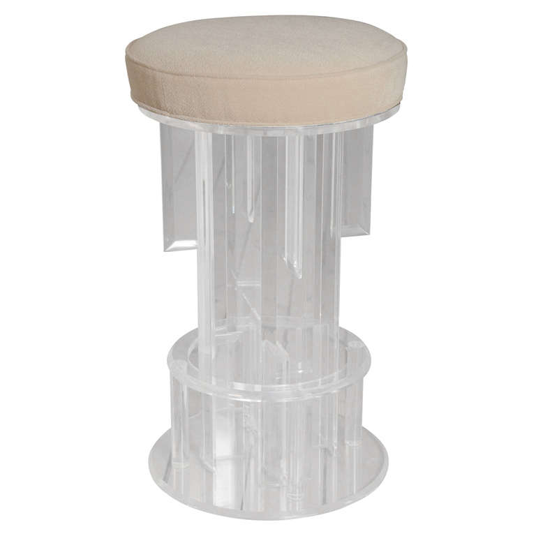 Lucite Bar Stool at 1stDibs
