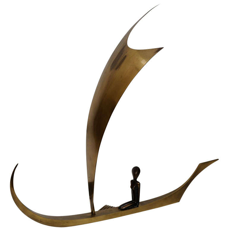 Hagenauer Gilt Bronze Stylized Sculpture For Sale at 1stDibs