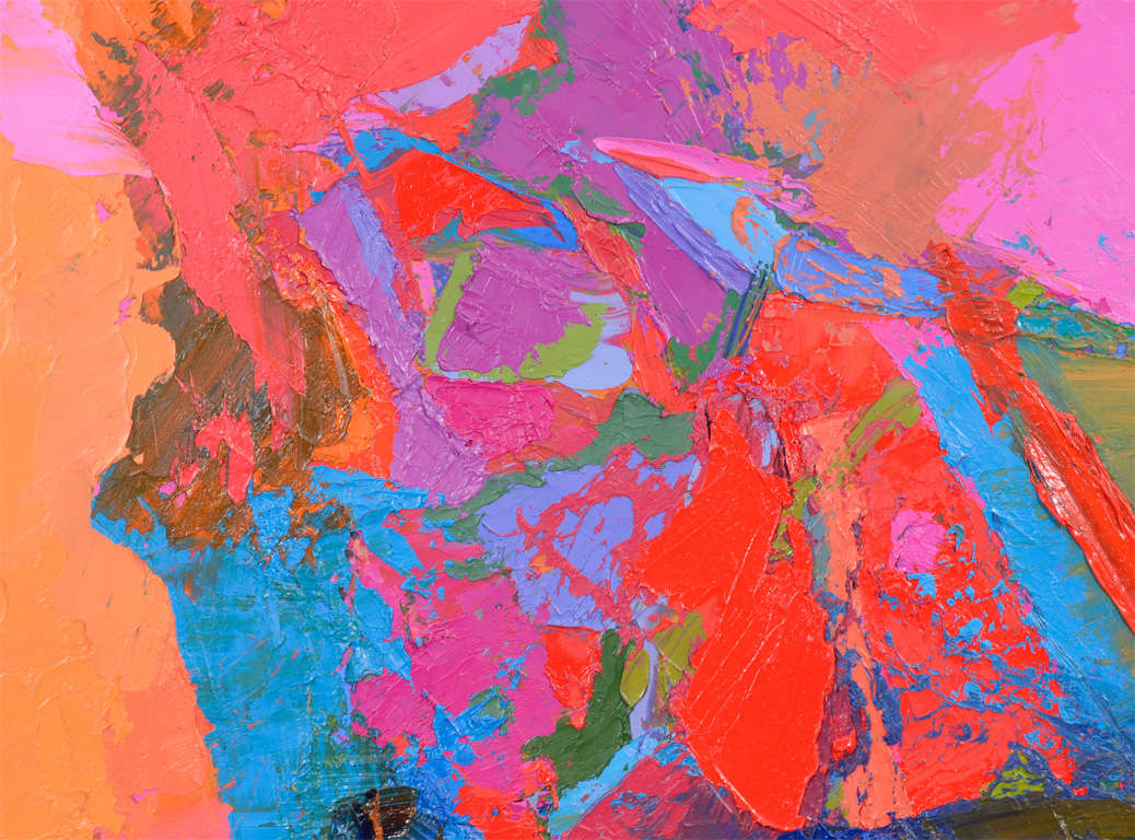 Abstract Expressionist Painting by Jean Sampson; "Pushing Color" at ...