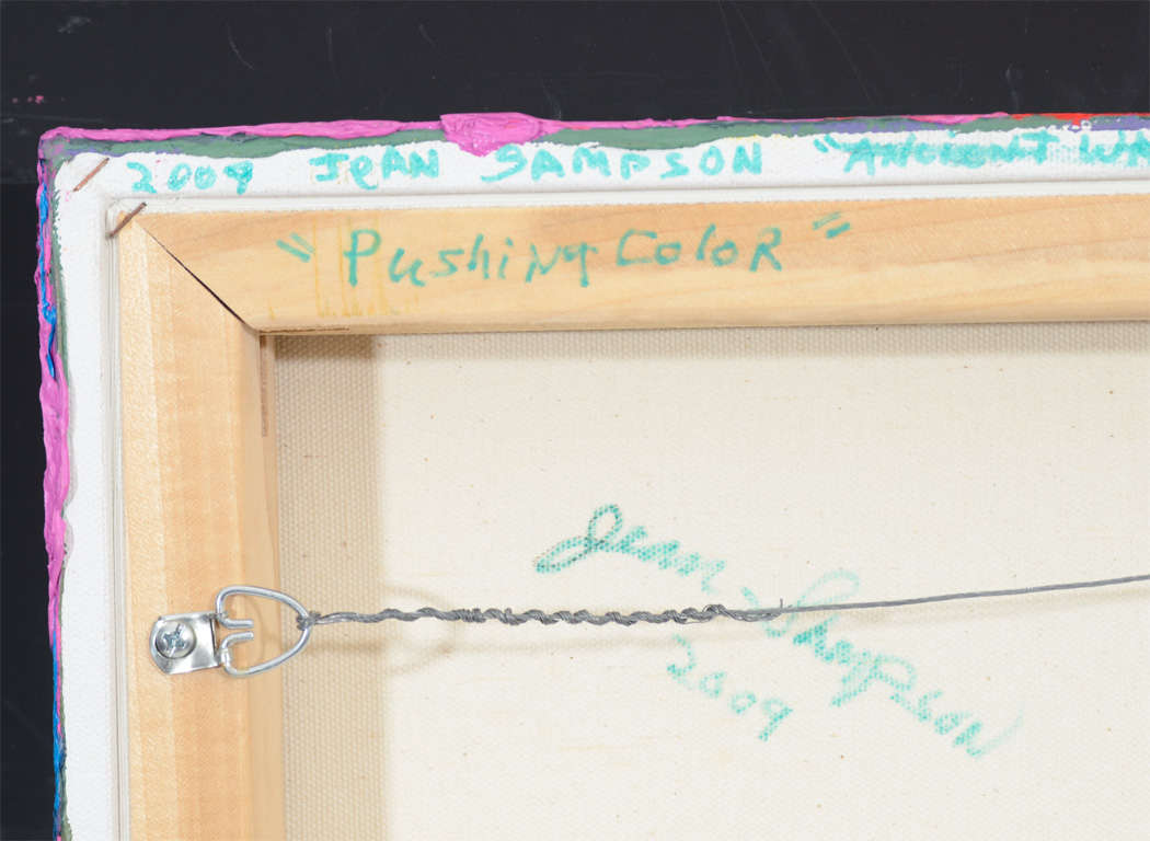 Abstract Expressionist Painting by Jean Sampson; "Pushing Color" at ...