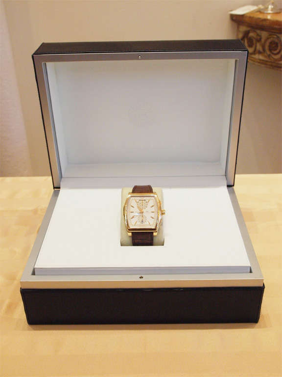 IWC Rose Gold Da Vinci Automatic Tonneau Chronograph Wristwatch with ...