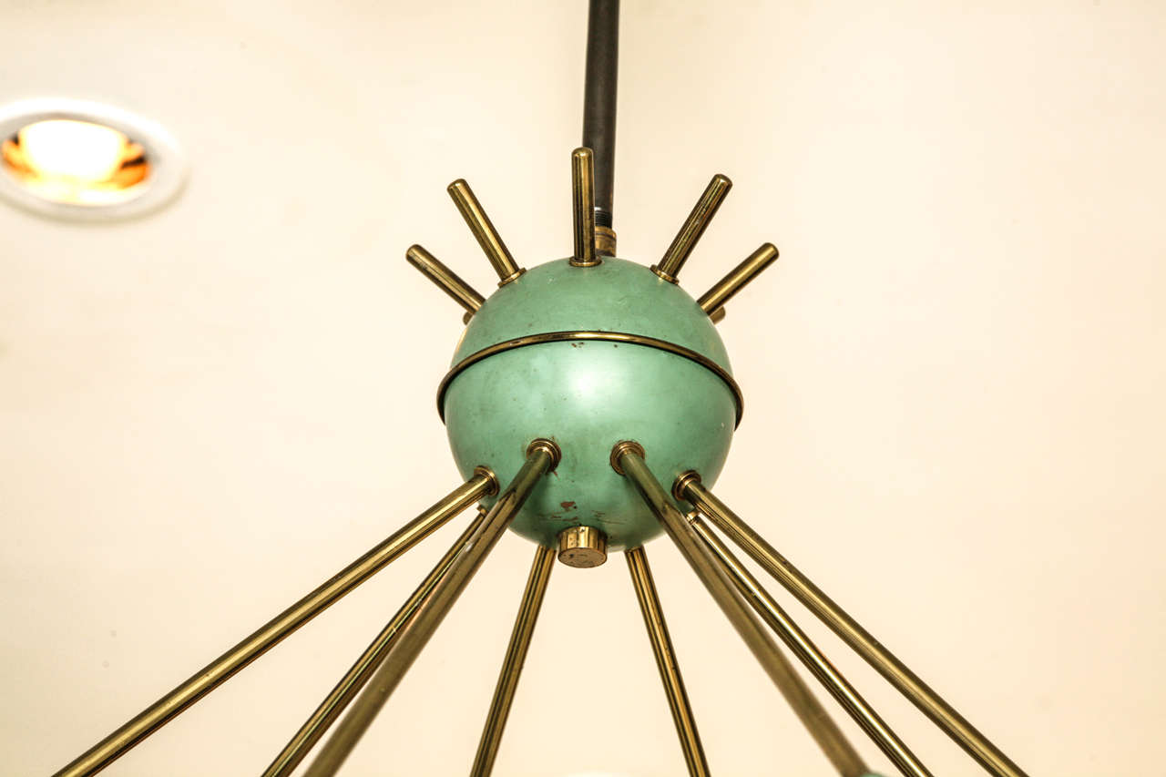 Italian design mid century ceiling light For Sale at 1stDibs