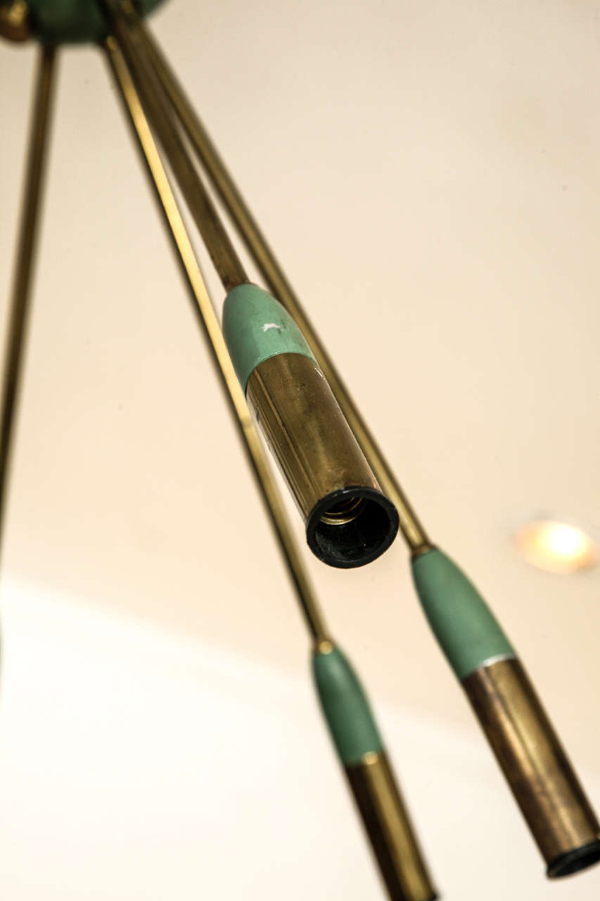 Italian design mid century ceiling light For Sale at 1stDibs