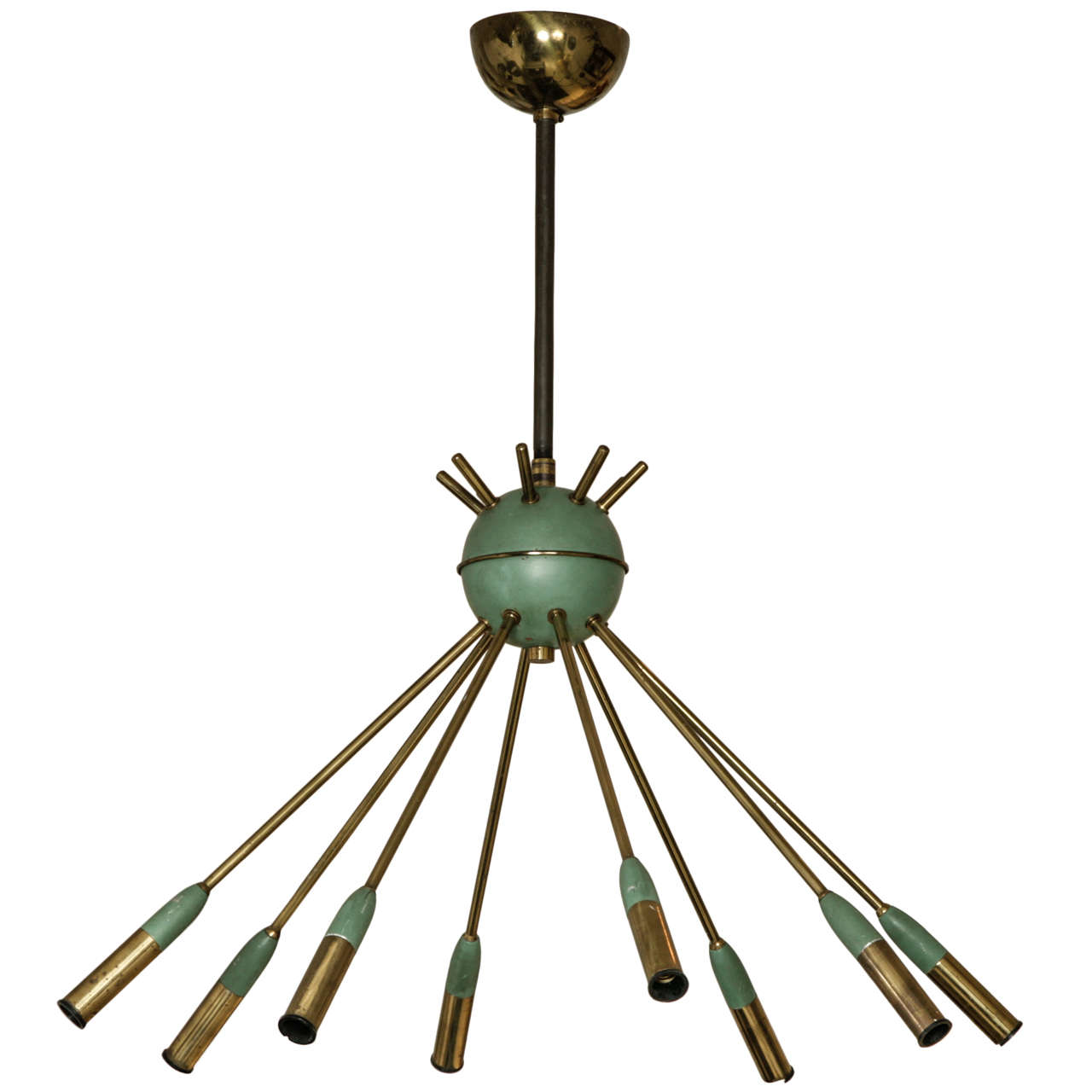 Italian design mid century ceiling light For Sale at 1stDibs
