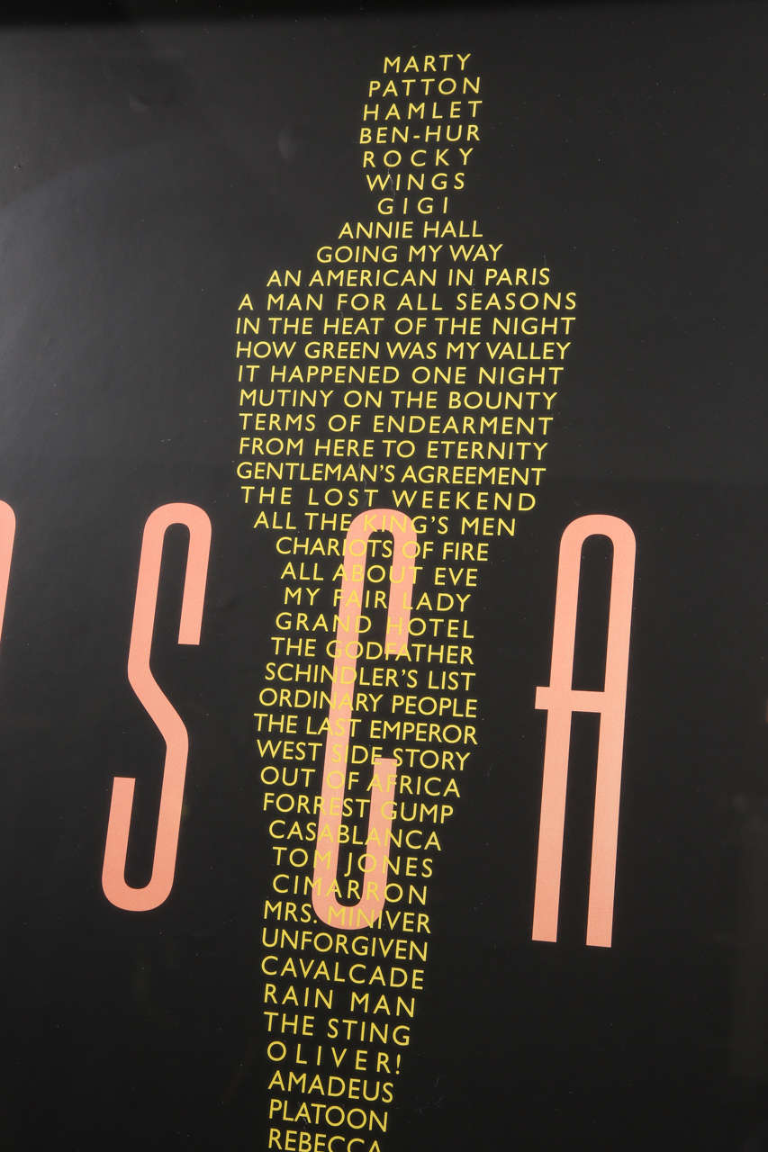 69th Annual Academy Awards Poster at 1stDibs