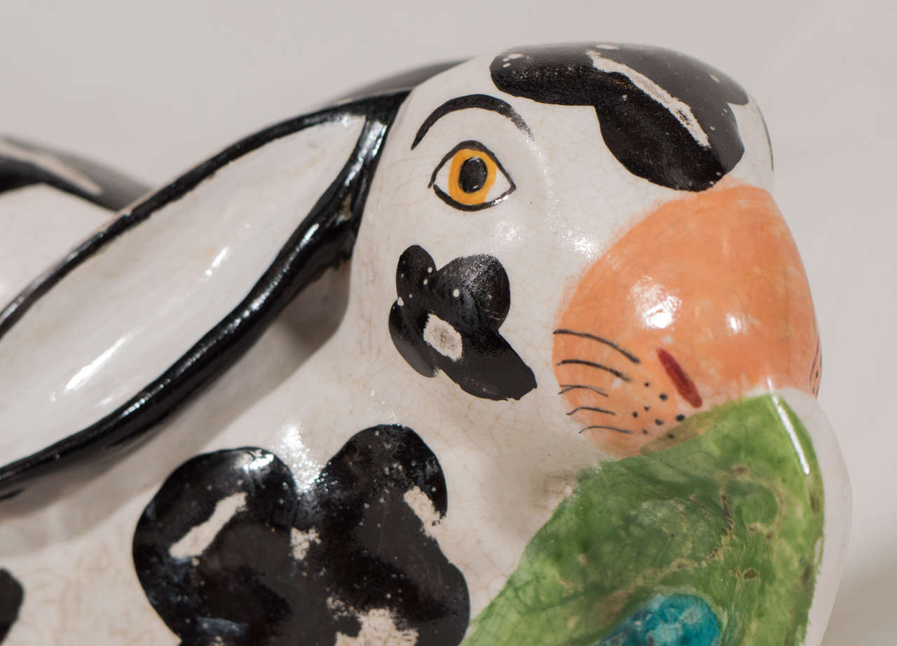 Pair of Staffordshire Rabbits at 1stDibs