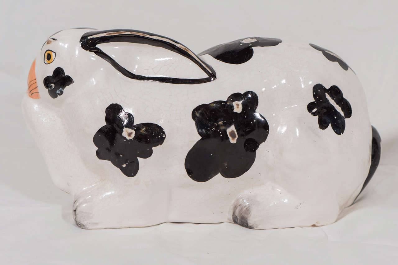 Pair of Staffordshire Rabbits at 1stDibs