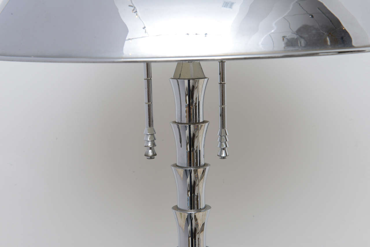 Chrome Table Lamp by Jay Spectre at 1stDibs