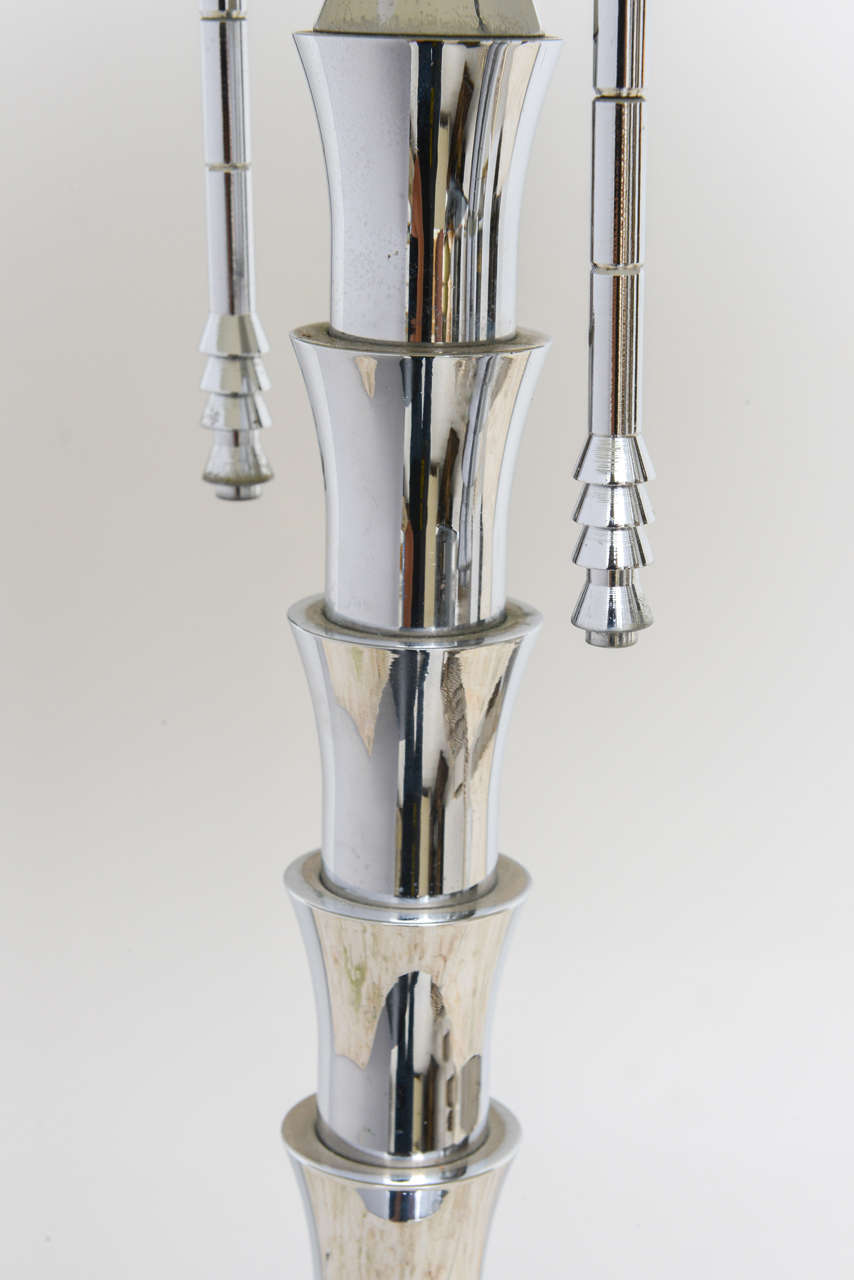 Chrome Table Lamp by Jay Spectre at 1stDibs
