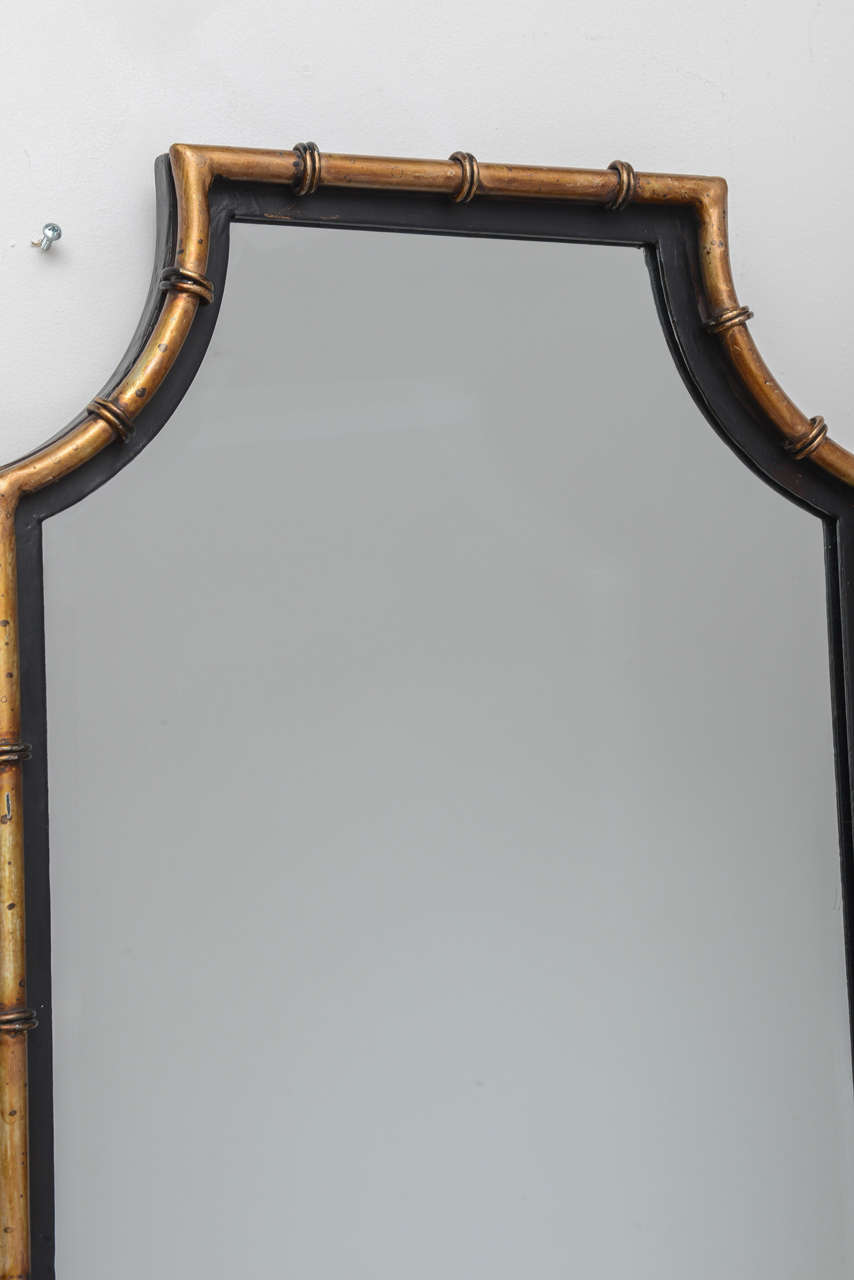 Pair of Faux Bamboo Pagoda Mirrors at 1stDibs
