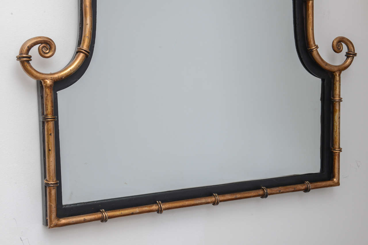 Pair of Faux Bamboo Pagoda Mirrors at 1stDibs