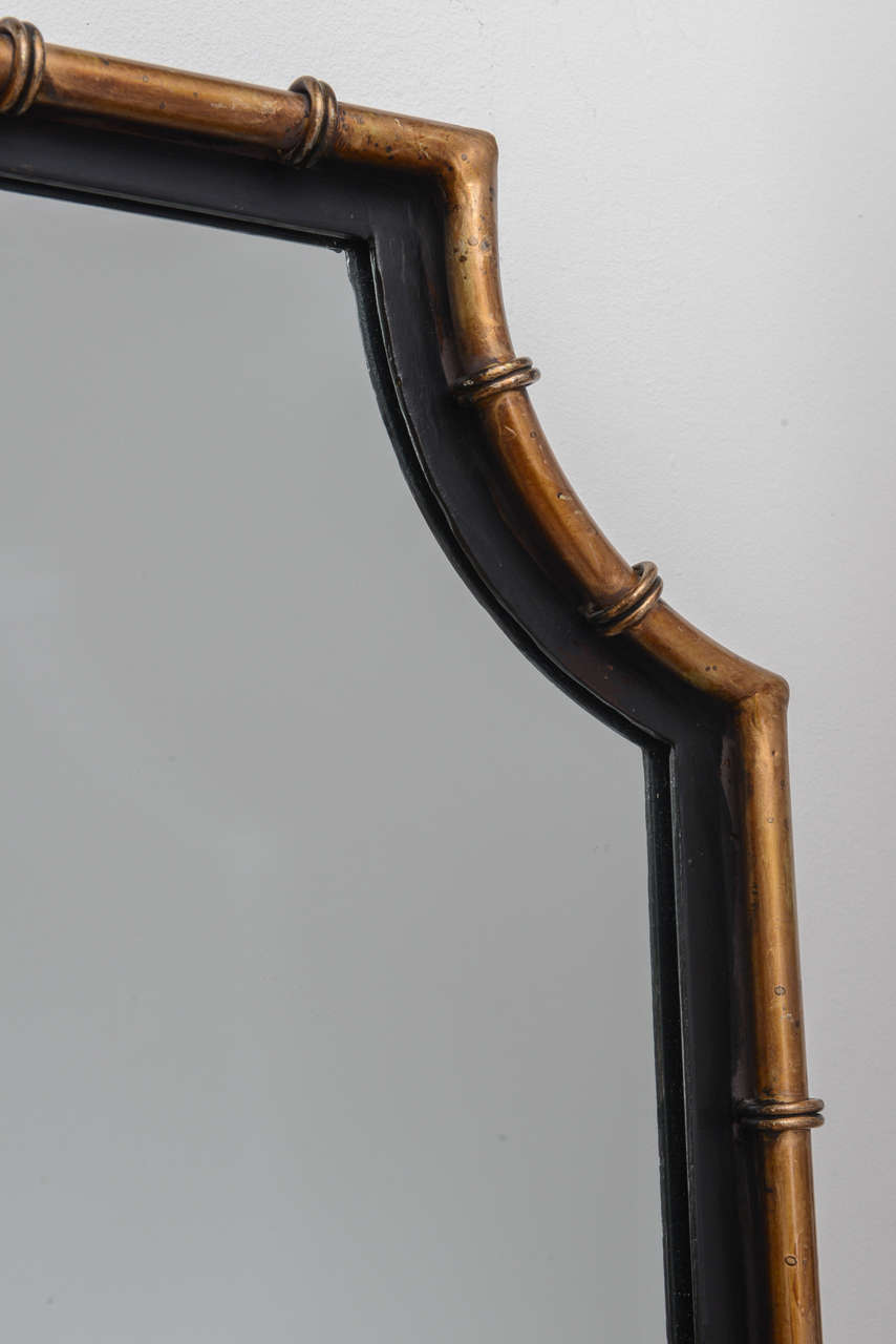 Pair of Faux Bamboo Pagoda Mirrors at 1stDibs