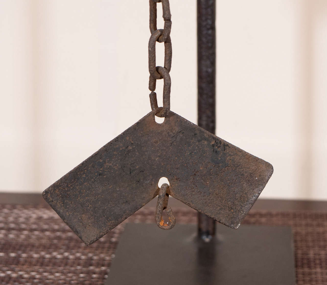 19th Century Embossed Cast Iron Bell For Sale at 1stDibs