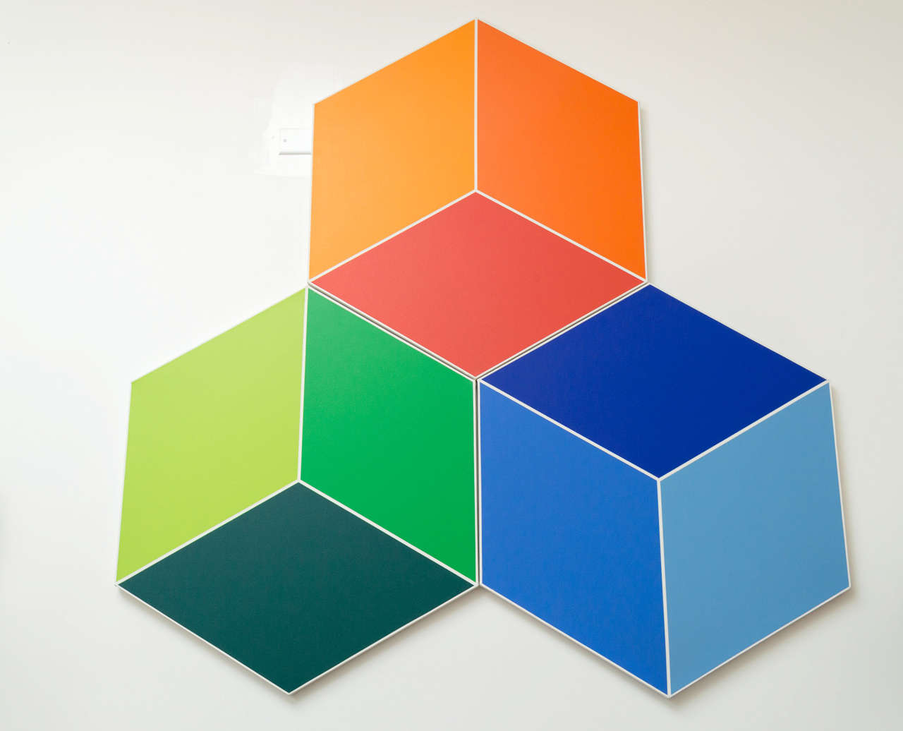 Graphic 1970s Triptych at 1stDibs