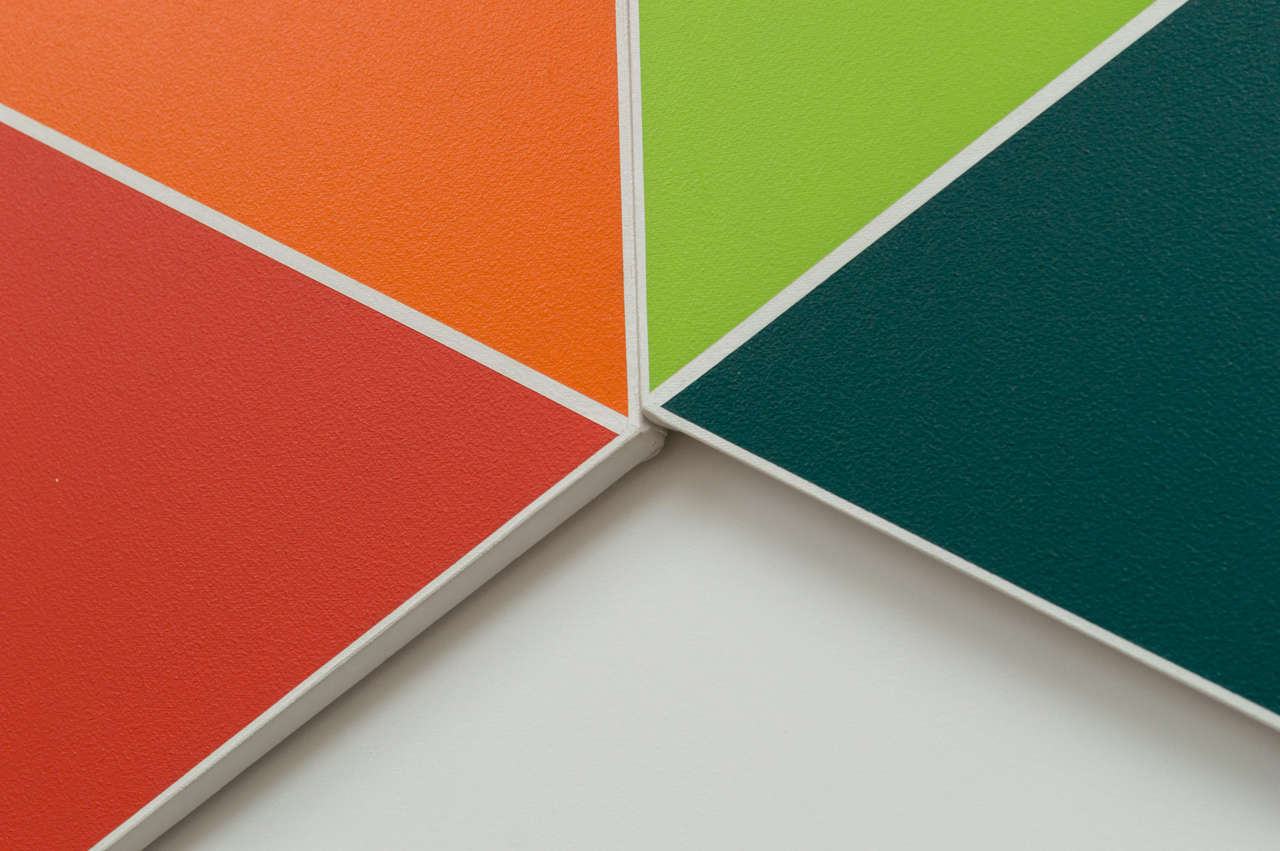 Graphic 1970s Triptych at 1stDibs