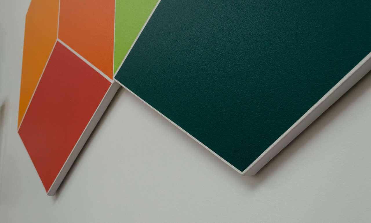 Graphic 1970s Triptych at 1stDibs