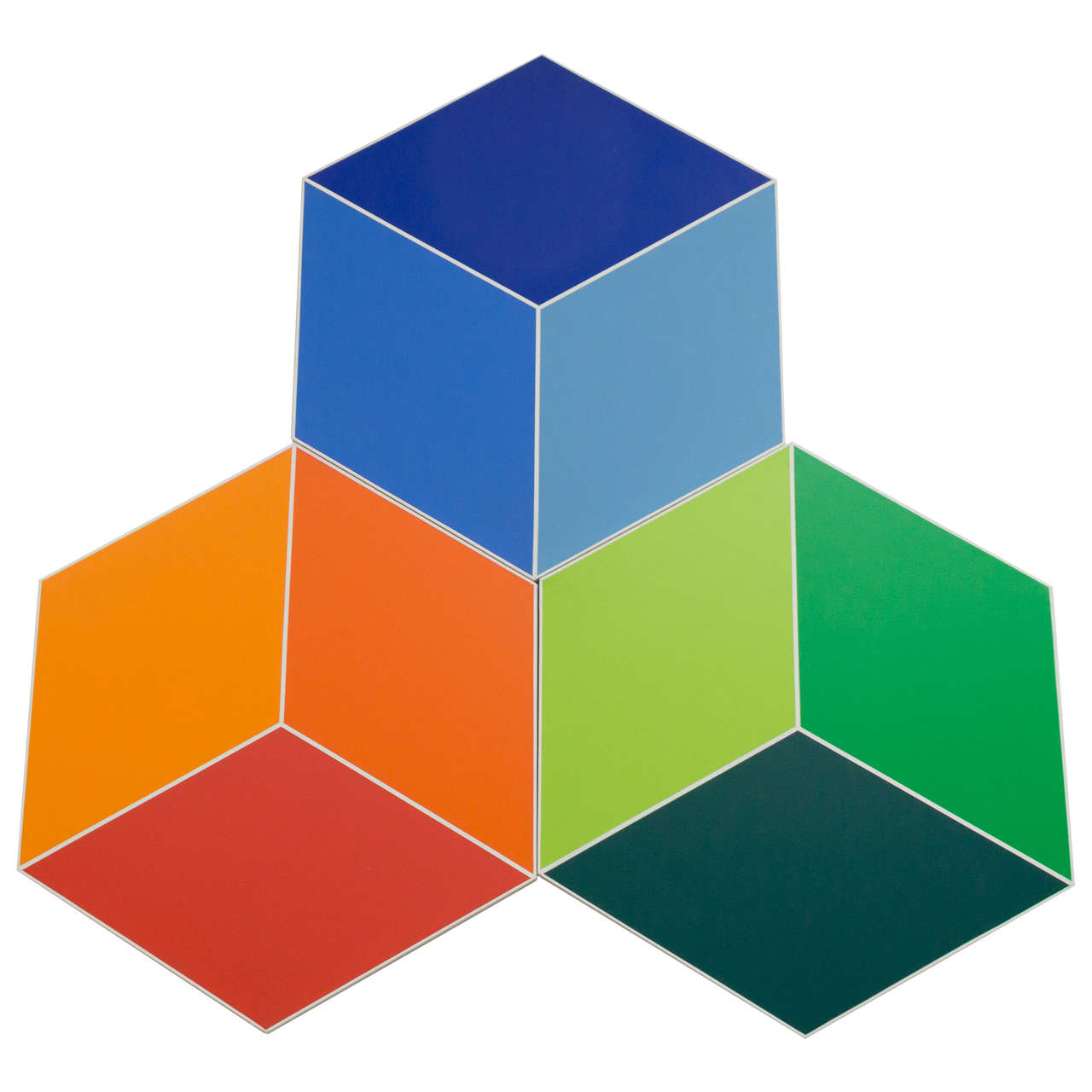 Graphic 1970s Triptych at 1stDibs