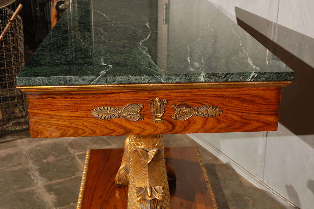Pair Dolphin Console Entry Tables For Sale at 1stDibs