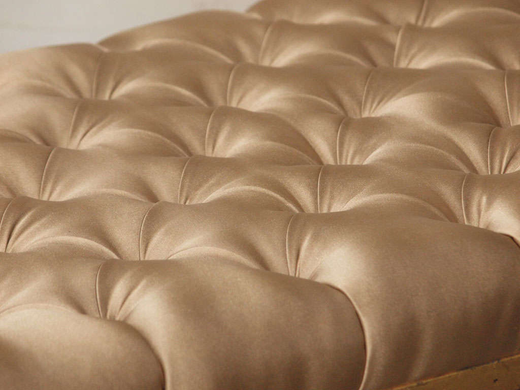 Stunning Mid-century Modern Gilded 24k Gold Tufted Bench at 1stDibs ...