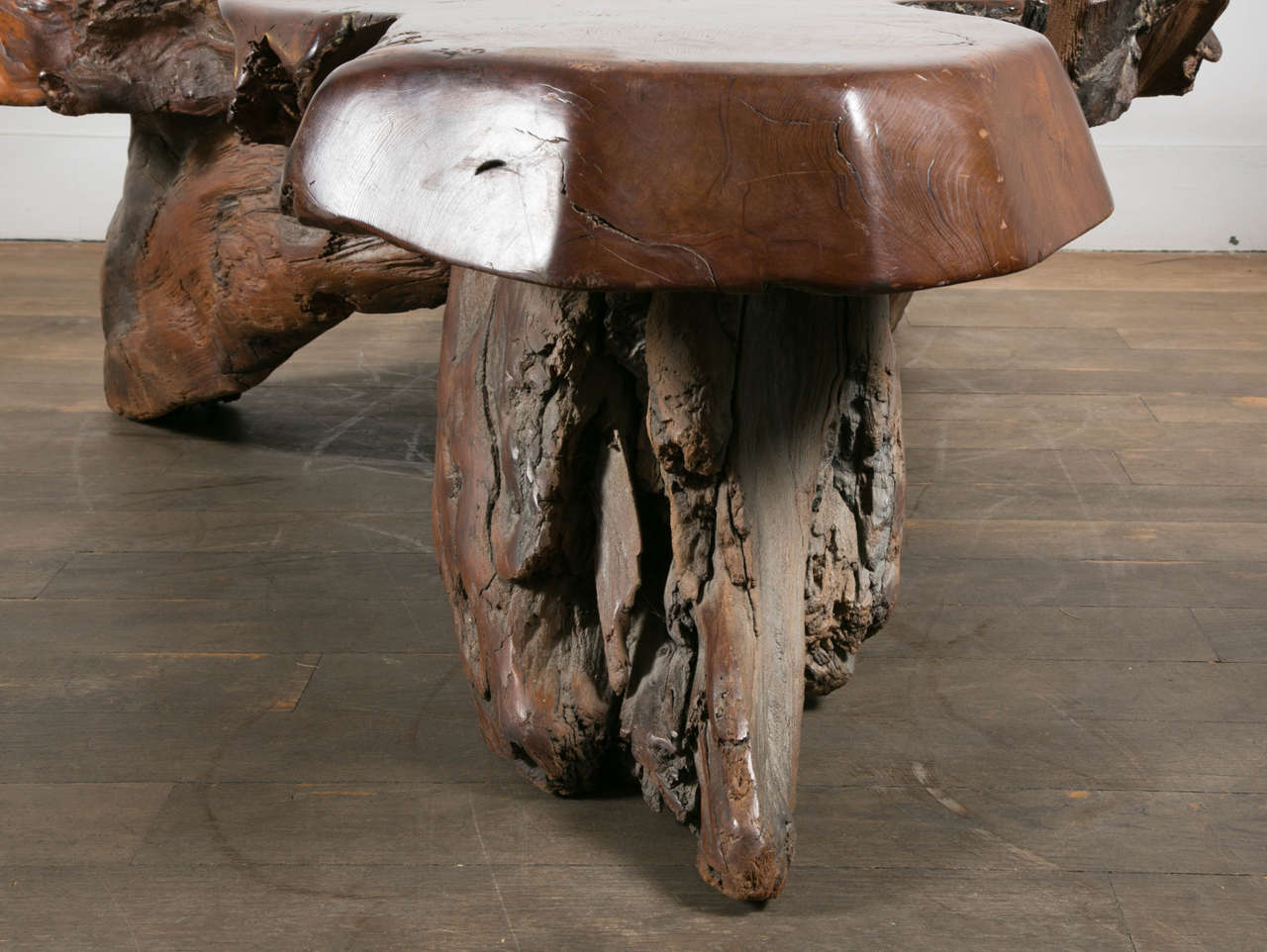 Organic Shape Walnut Coffee Table at 1stDibs