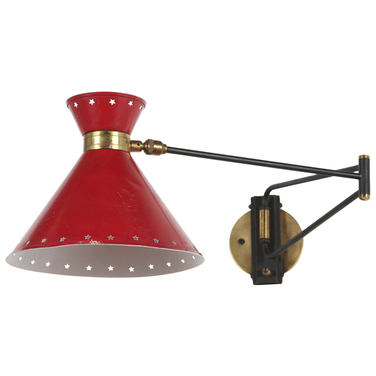 Articulated Sconce by Rene Mathieu For Sale at 1stDibs