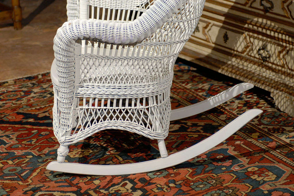Heywood Wakefield Wicker Rocking Chair at 1stDibs | heywood wakefield ...