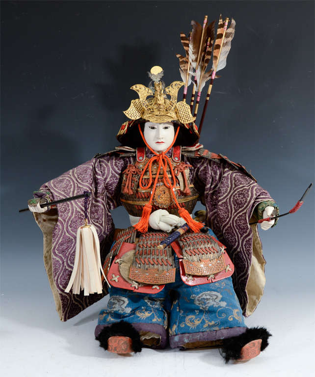 Japanese Musha Samurai Ningyo Figure at 1stDibs | musha ningyo