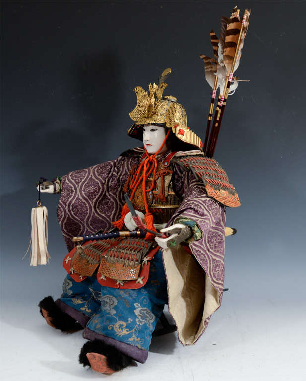 Japanese Musha Samurai Ningyo Figure at 1stDibs | musha ningyo